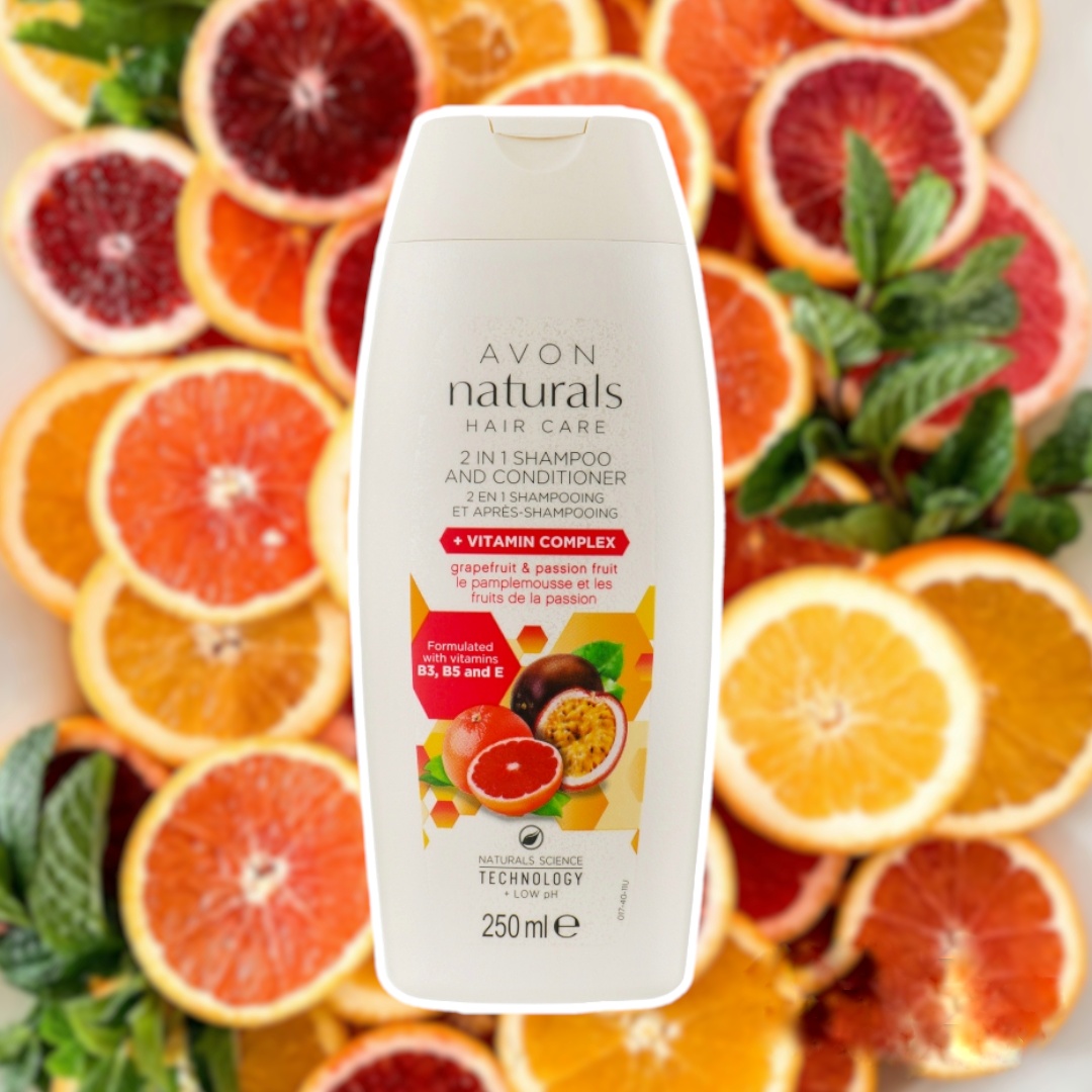 Шампунь-кондиціонер 2в1 з вітамінним комплексом Avon Naturals, 250 мл ...